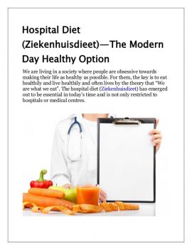 Het ziekenhuis dieet: Uitleg + schema - Afvallenpro.nl